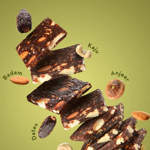 Dry-Fruit Date Bars | No Refined Sugar – 100% Natural | Anjeer, Dates,