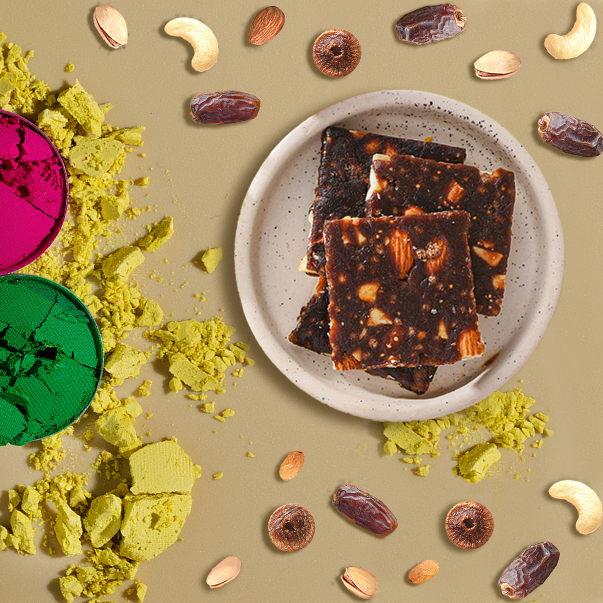 Dry-Fruit Date Bars | No Refined Sugar – 100% Natural | Anjeer, Dates,